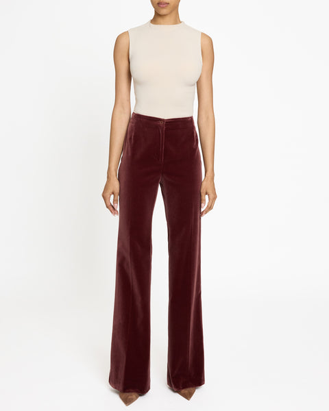 ELIZABETH Flared Leg Pant in Luxury Velvet – Santorelli